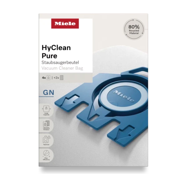 Miele GN Hyclean Pure dammsugarpåsar, 3,4 l - Power.se