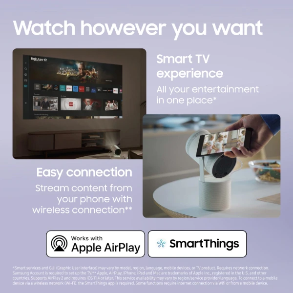 Samsung The Freestyle 2nd gen kannettava projektori - Power.fi