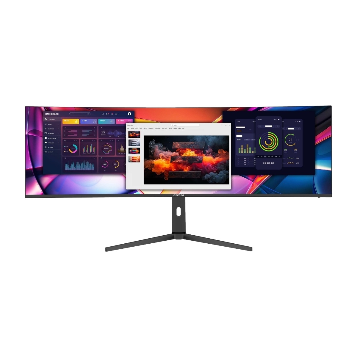 Cepter Pulse 49" DQHD monitor - CEPTER