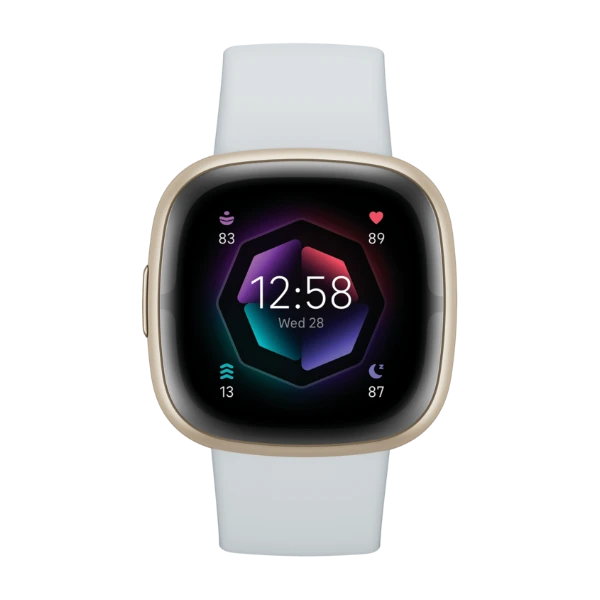 Fitbit Sense 2 smartklokke blue Mist / Soft, gold - Power.no