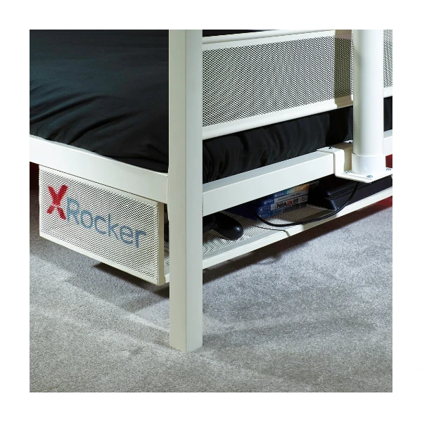 X Rocker Base Camp Pelaajan sänky, valkoinen - Power.fi