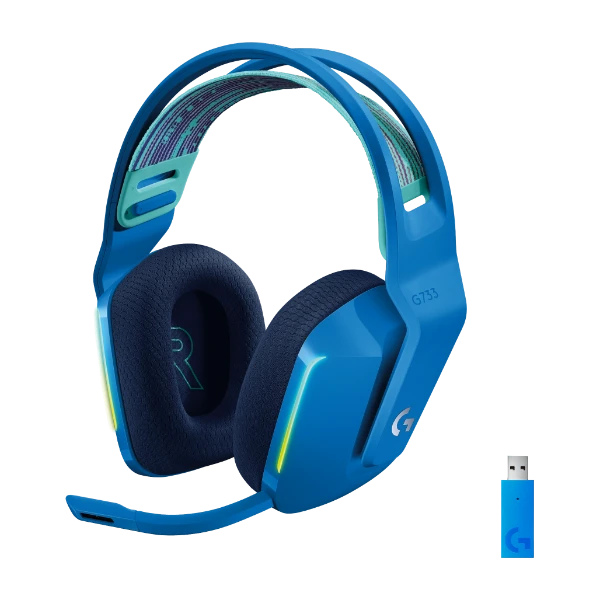 Logitech G733 LIGHTSPEED trådløst gaming headset, blå - POWER.dk