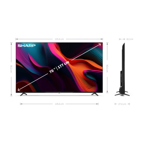 Sharp 70" 4K UHD Google TV 70GL4460E - Power.se