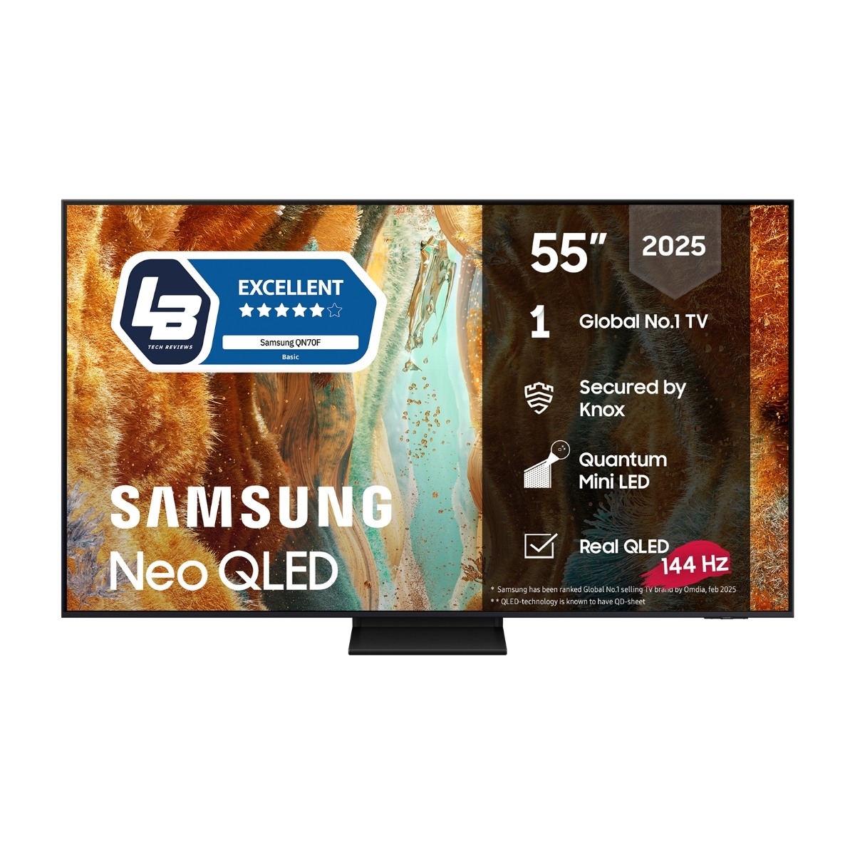 Samsung 55" QN70F Neo QLED 4K Edge Mini LED Smart TV (2025) - POWER.dk