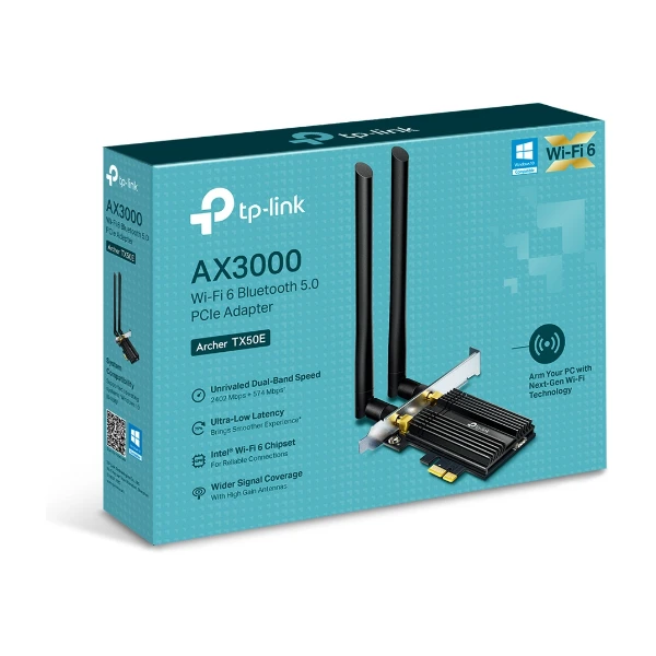 TP-Link Archer AX3000 WiFi 6 BT 5.0 PCIE adapteri - Power.fi