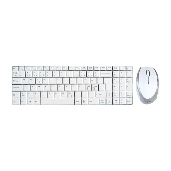 Dacota Platinum Keyboard/Mouse Combo wh - POWER.dk