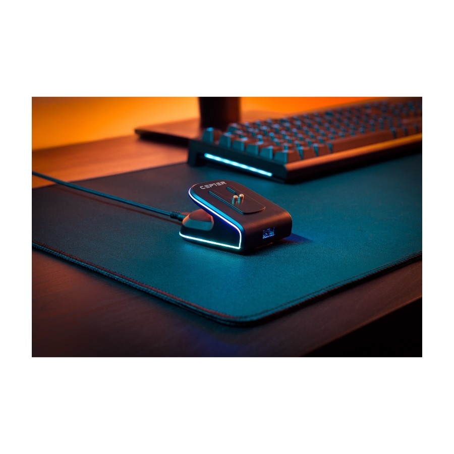 Cepter Apex Pro wireless mouse with charging dock - CEPTER