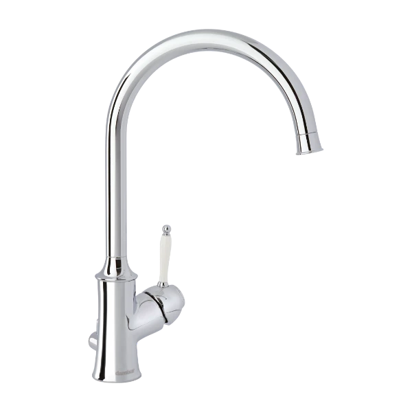 Damixa Tradition Blandare Hög Pip, krom med diskmaskinsventil - Power.se