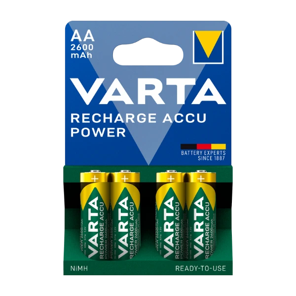 Varta rech.ac. power AA 2600Mah 4 kpl - Power.fi