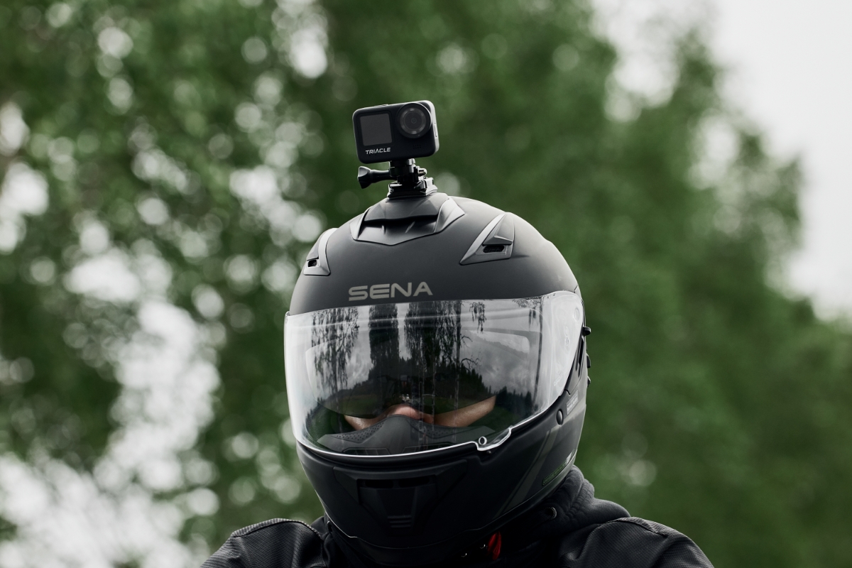 Triacle 7007BK 4K/60 fps duo LCD actionkamera, svart - Power.se