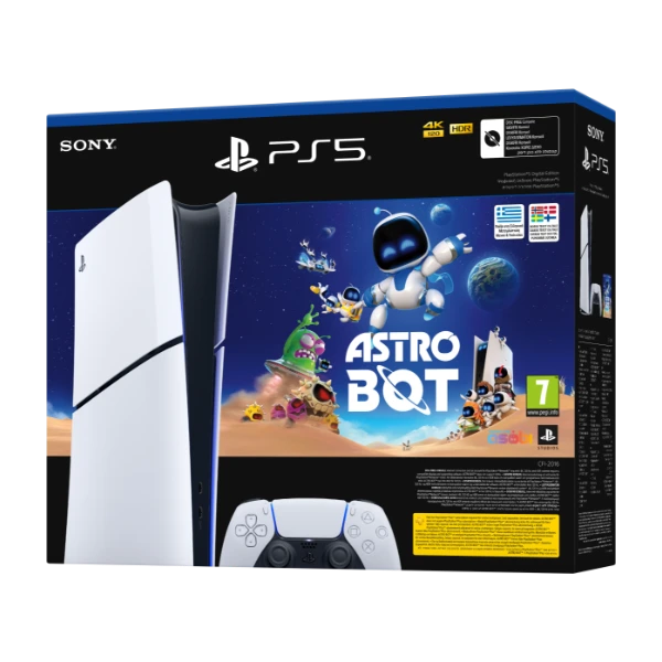 PlayStation 5 Slim Digital Edition-konsoll – ASTRO BOT-pakke - Power.no