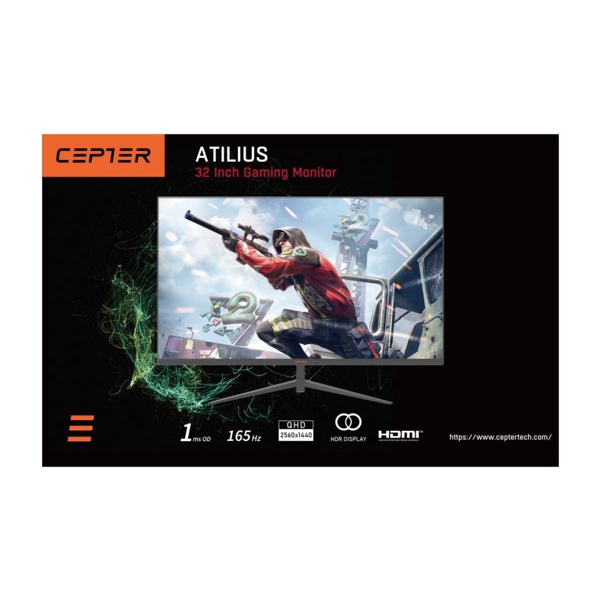 CEPTER ATILIUS 32" QHD GAMING MONITOR - CEPTER