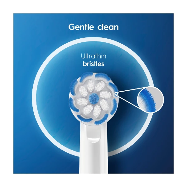 Oral-B Sensitive Clean & Care børstehoved 5 stk, hvid - POWER.dk