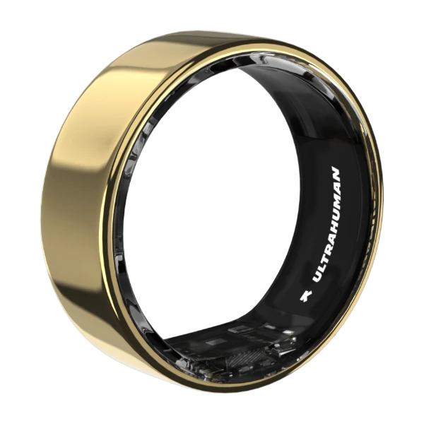 Ultrahuman Ring AIR -älysormus, koko-12, Bionic Gold - Power.fi