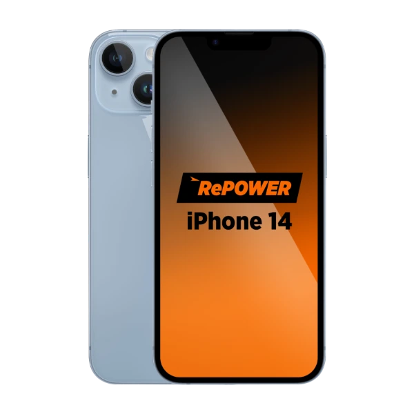 RePOWER iPhone 14 128 GB, blå, Grade B - Power.no