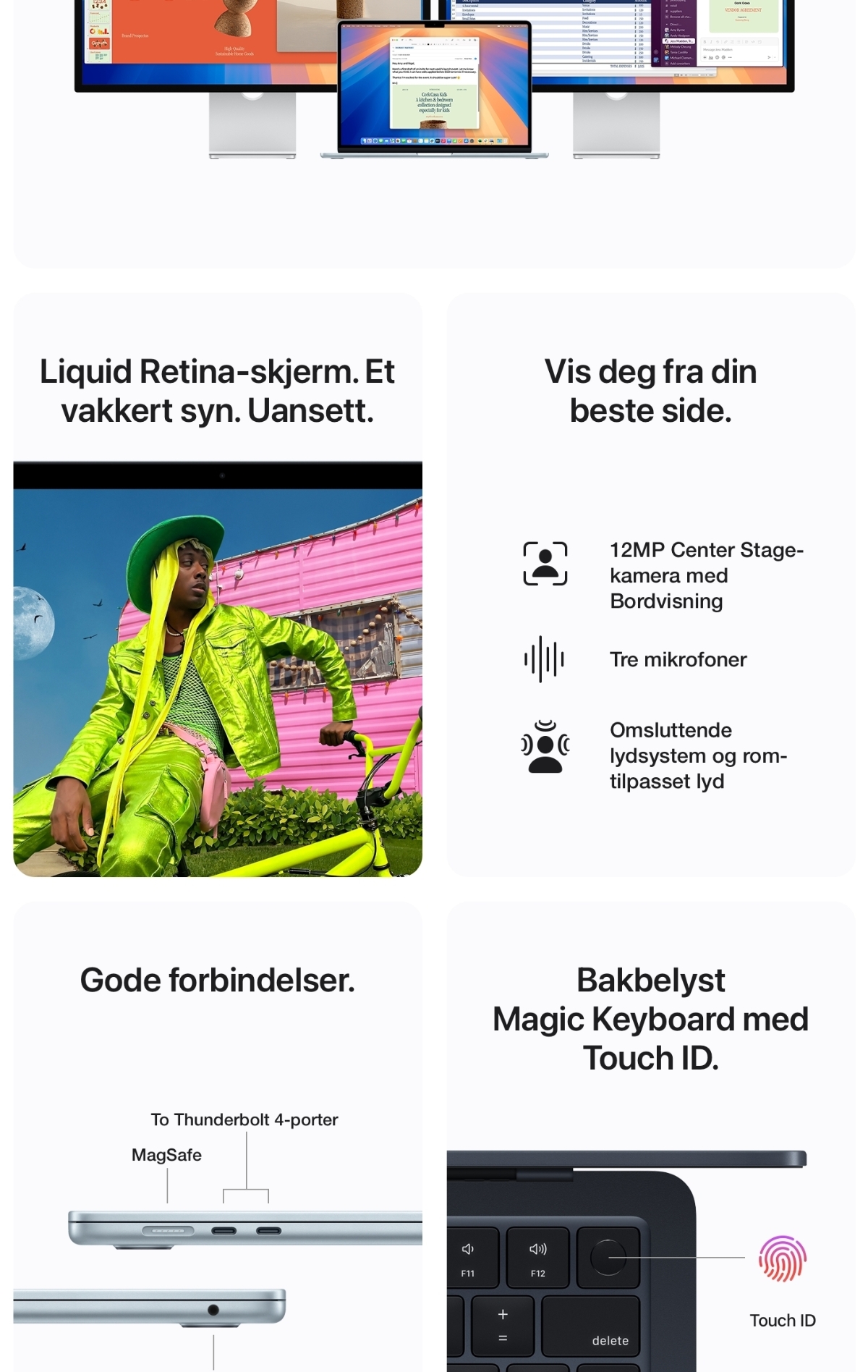 Apple MacBook Air 13" (2025, M4) 16/512 GB, midnatt - Power.no