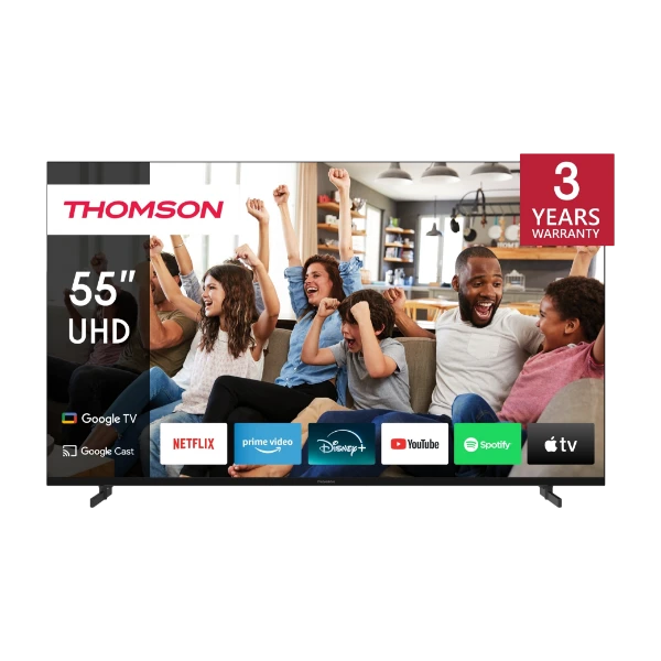 Thomson 55" UHD Google TV 55UG4S14, svart - Power.se