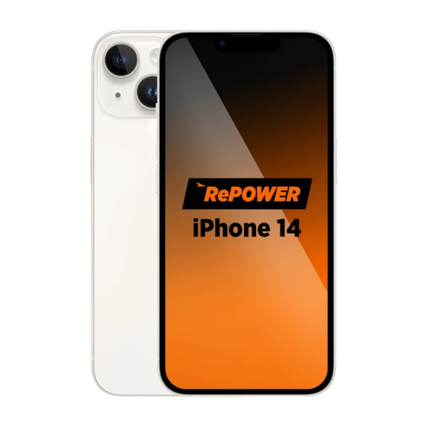 RePOWER iPhone 14 128 GB, Stjerneskær, Grade B - POWER.dk