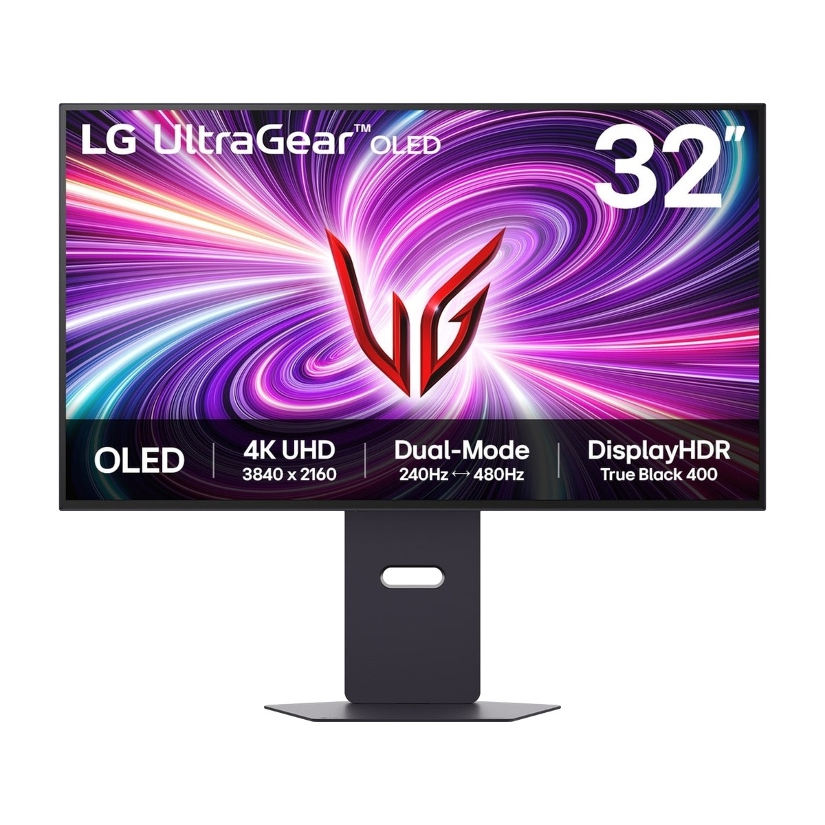 LG UltraGear Dual-Mode OLED 32GS95UV-B 32" 4K UHD gamingskärm - Power.se