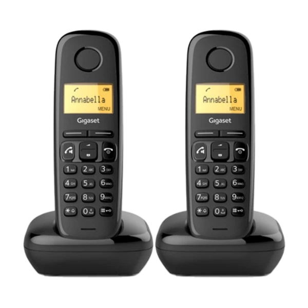 Gigaset A270 Duo trådlös telefon, svart - Power.se