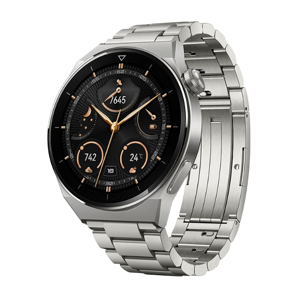 HUAWEI WATCH GT 3 Pro 46 mm Titanium med Titan reim - Power.no