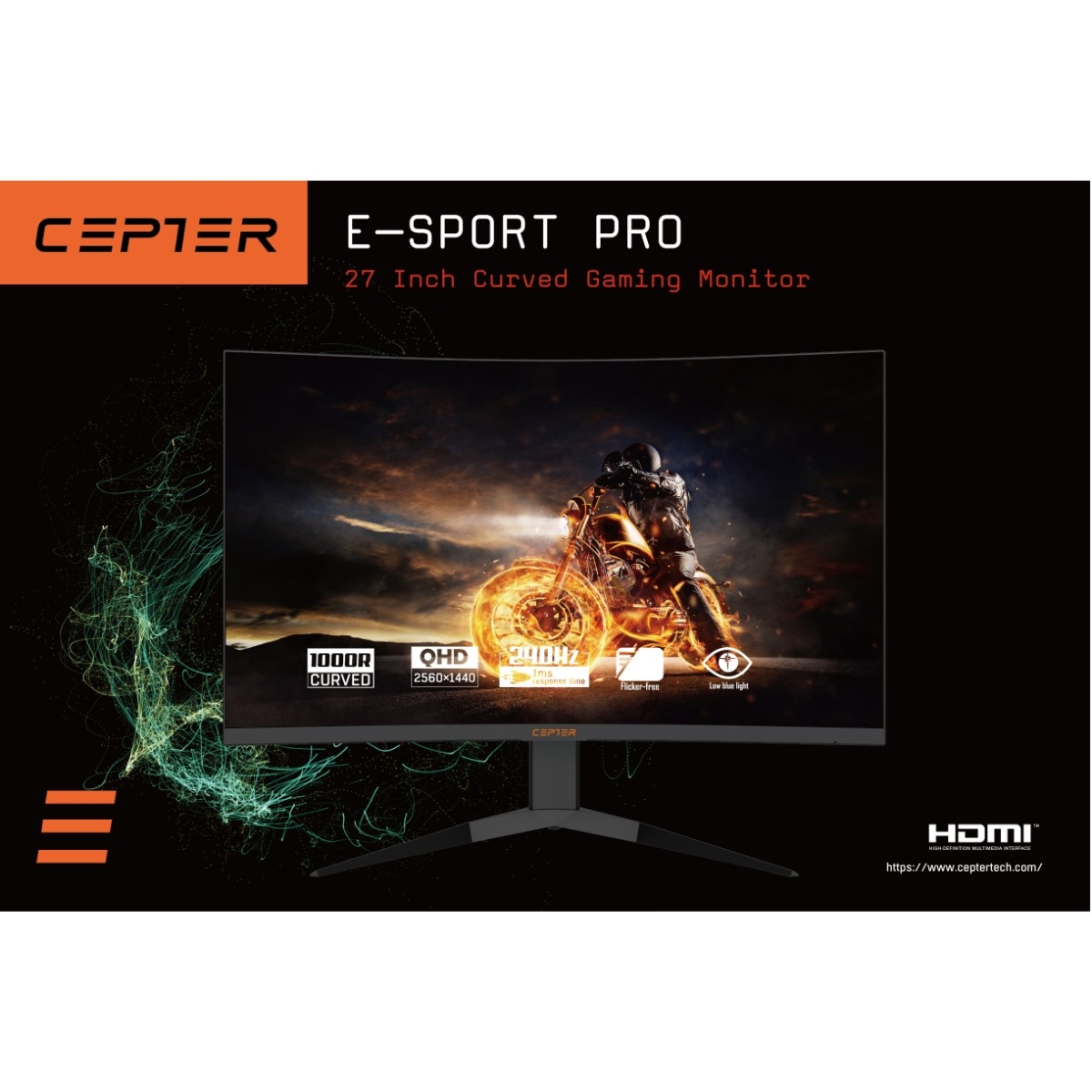 Cepter E-Sport Pro 27" QHD gaming monitor - CEPTER