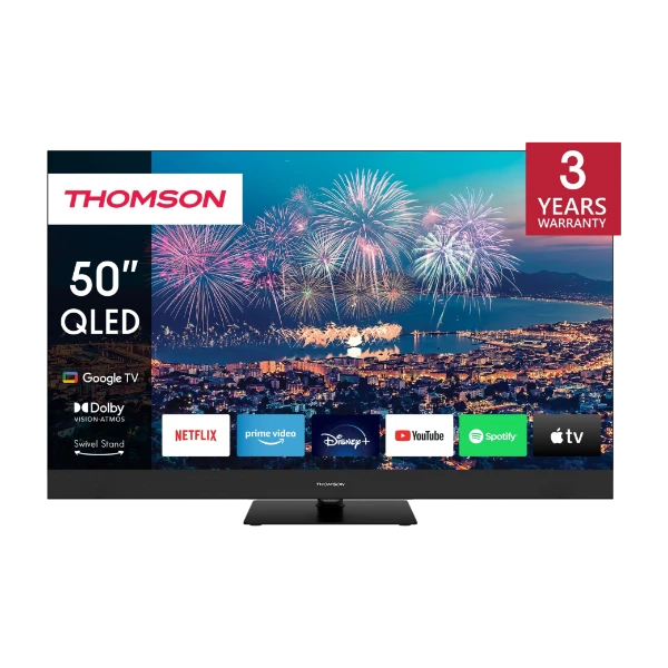 Thomson 50" 4K QLED Plus Google TV 50QG6C14 - POWER.dk