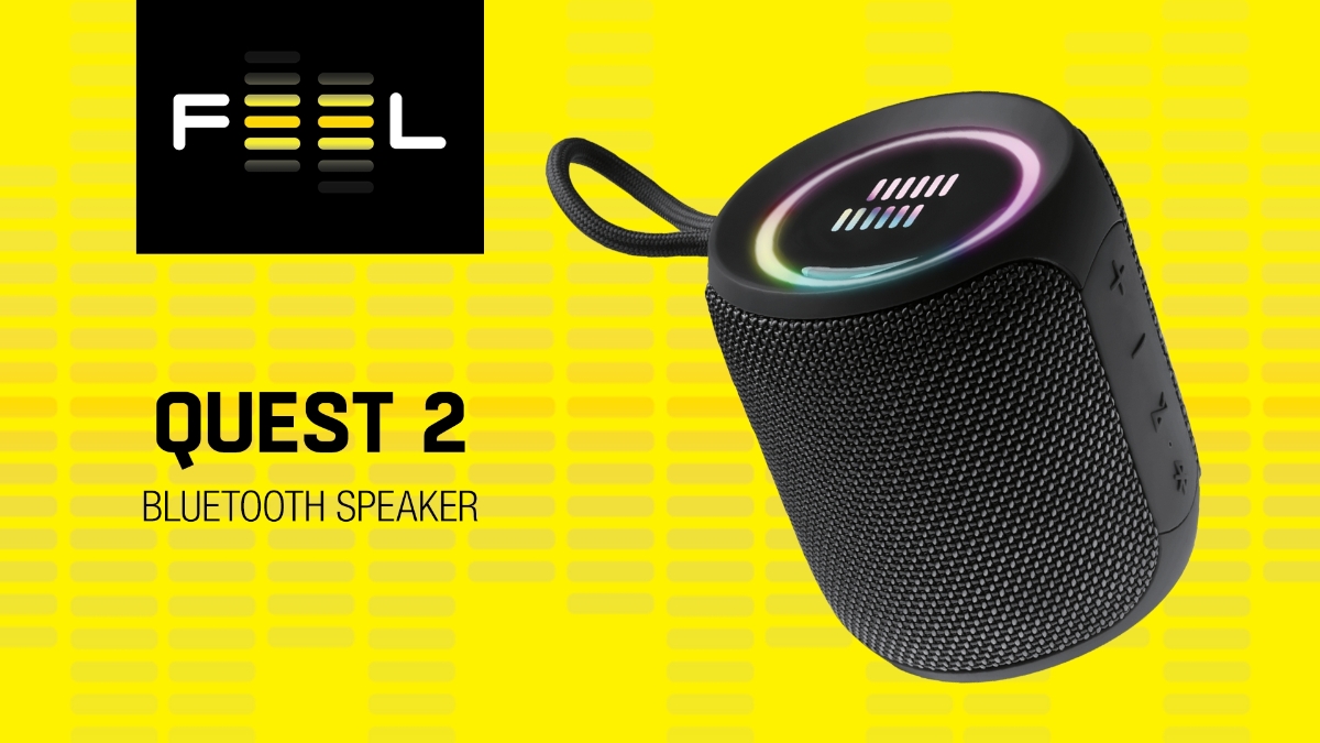 FEEL Quest 2 Bluetooth-högtalare mörkröd - Power.se