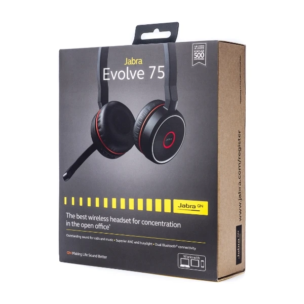 Jabra Evolve 75 Stereo Bluetooth headset - Power.fi