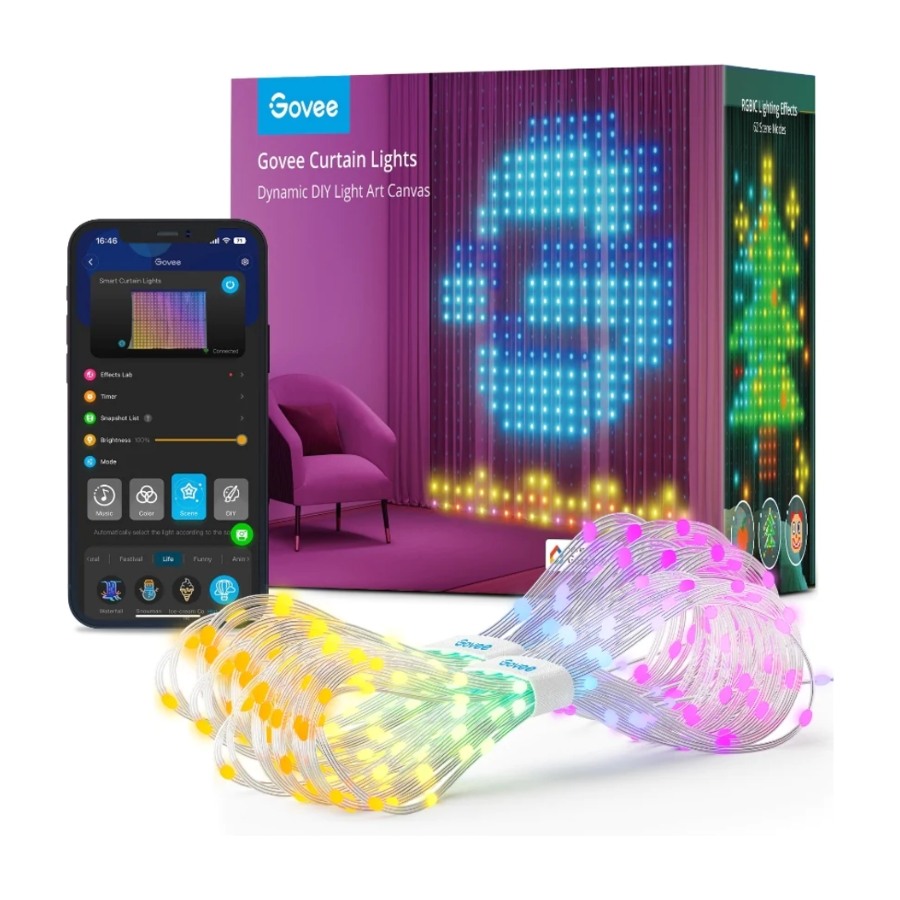 Govee Curtain LED lys 520 LED - Power.no