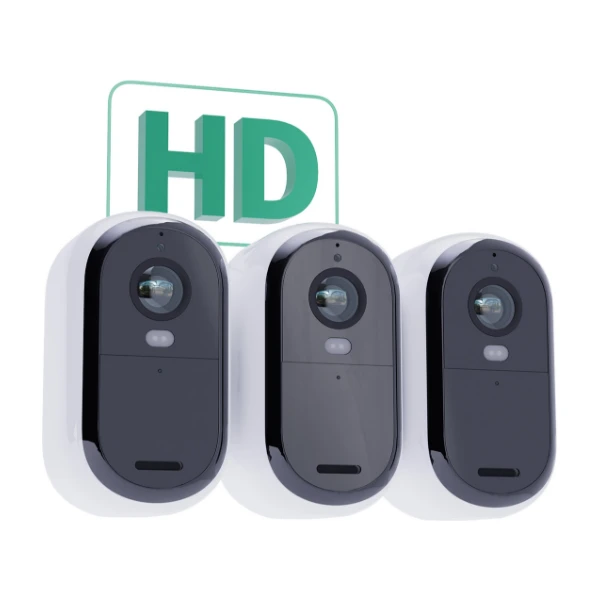 Arlo Arlo Essential HD Outdoor valvontakamera 3 kpl - Power.fi