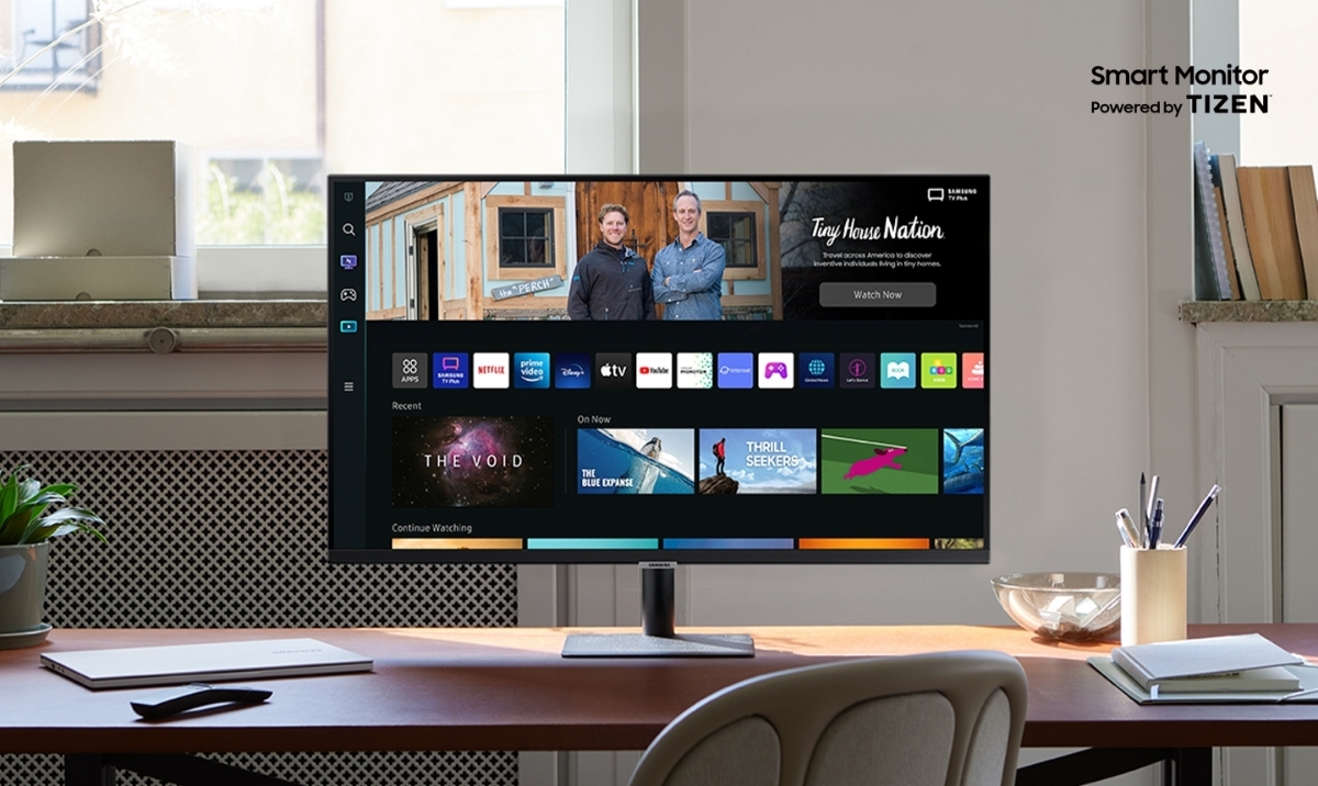 Samsung Smart Monitor M5 (2022) LS32BM501 32" skærm, hvid - POWER.dk