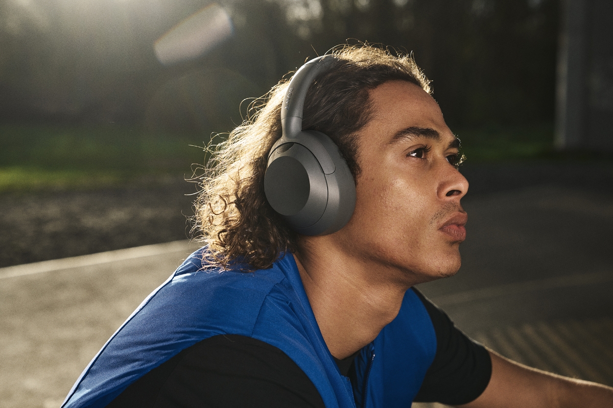 Sony ULT WEAR brusreducerande hörlurar, Forest Gray - Power.se