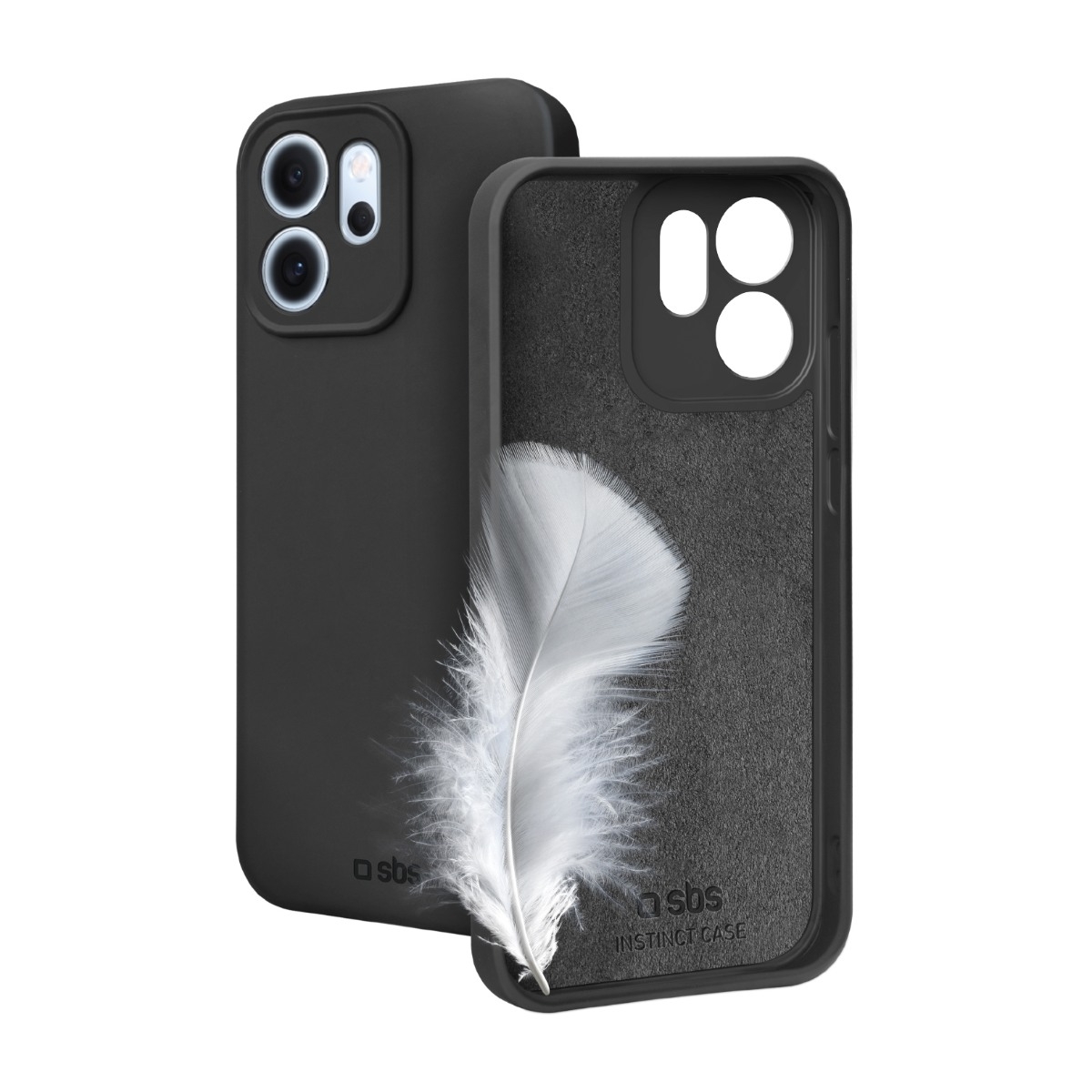 SBS OPPO Reno14 Instinct cover, sort - POWER.dk