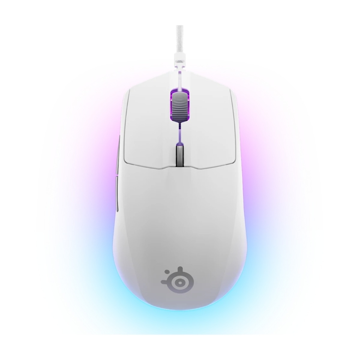 SteelSeries Rival 3 Gen 2 gaming mus, hvid - POWER.dk