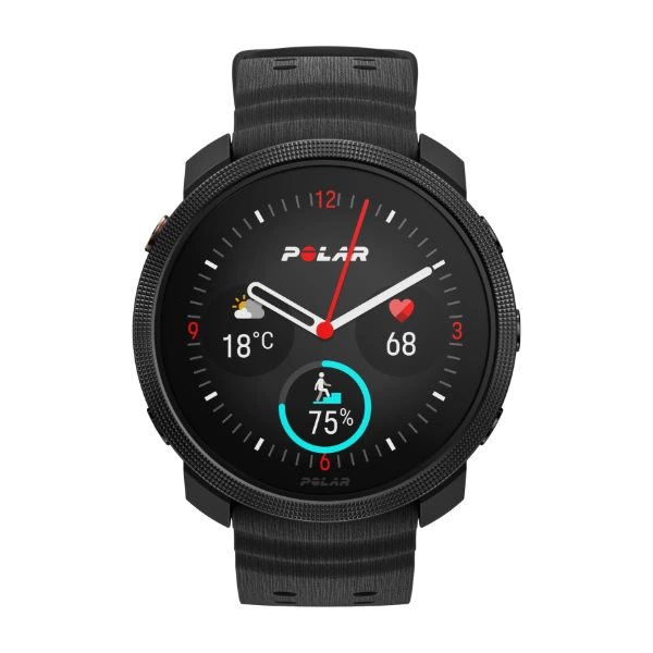 Polar Vantage M3 -älykello monilajiseurantaan, musta/musta S-L - Power.fi