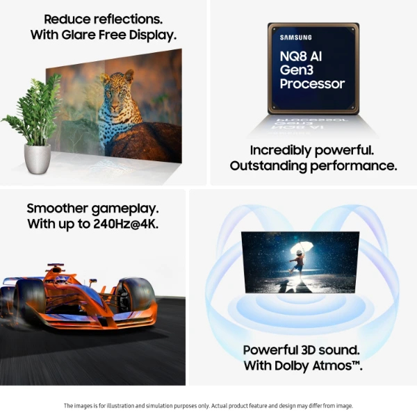 Samsung 85" QN990F Neo QLED 8K Mini LED Smart TV (2025) - Power.se