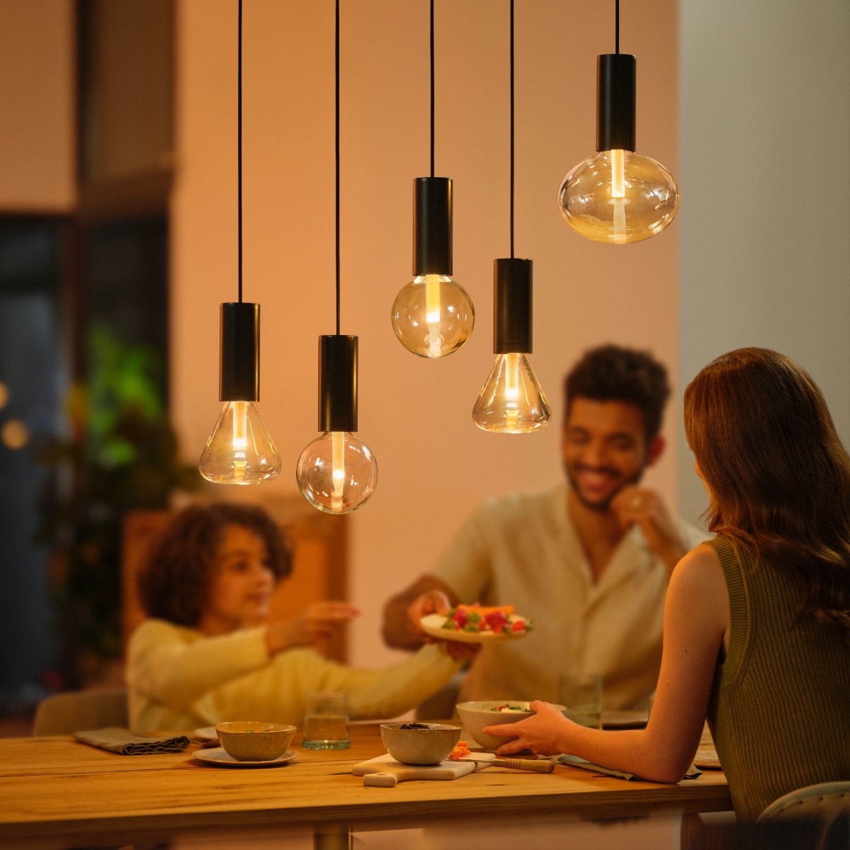 Philips Hue Lightguide Lampsladd, svart E27 - Power.se