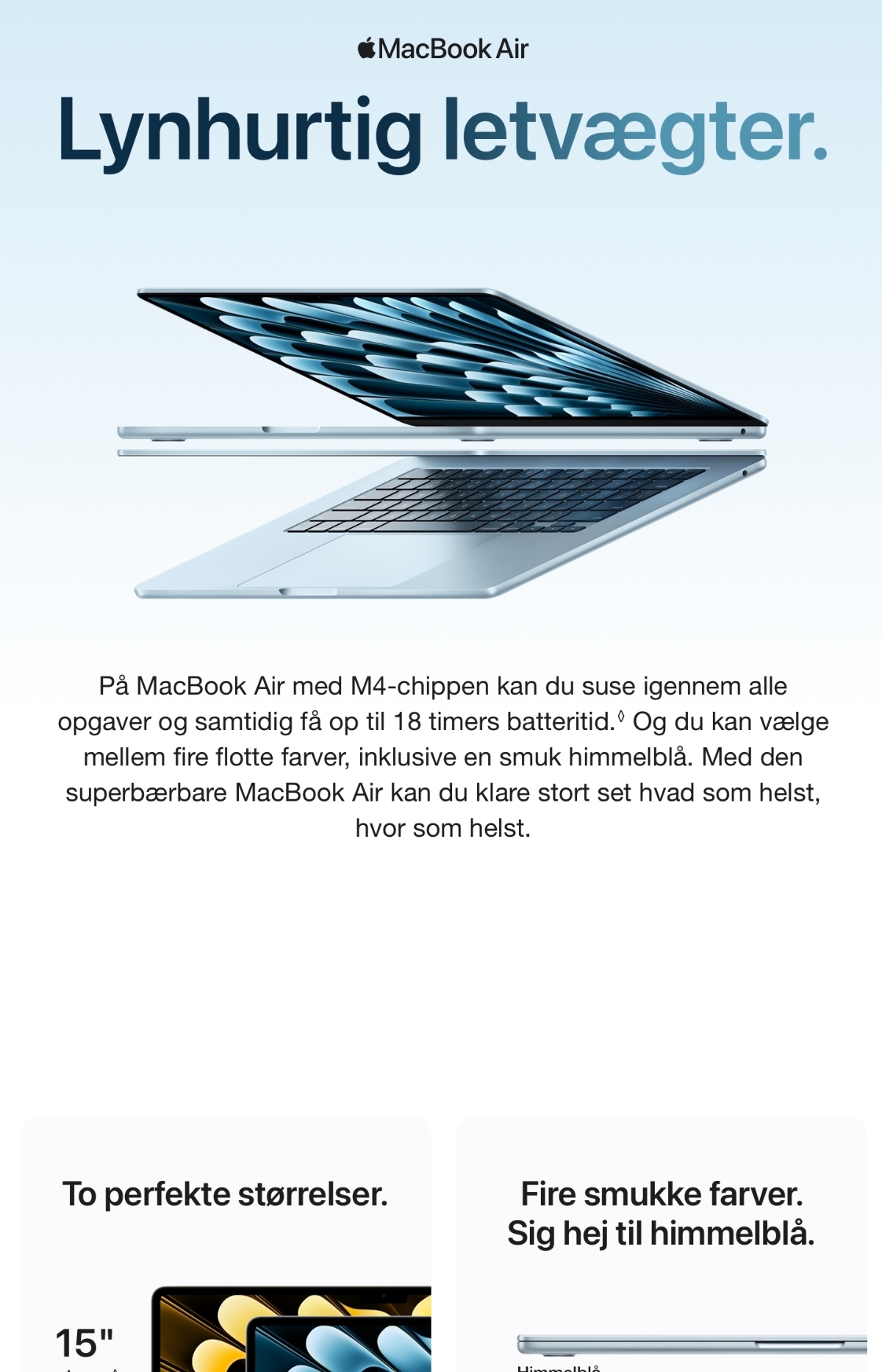 Apple MacBook Air 15" (2025, M4) 24/512 GB, midnat - POWER.dk