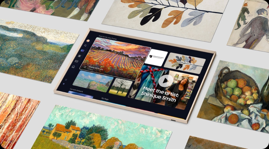 Samsung 75" The Frame 2024 4K QLED TV TQ75LS03DAUXXC - Power.no