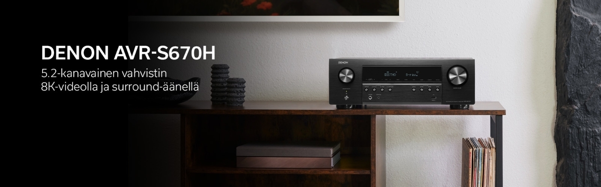Denon AVR-S670H 8K 5.2-kanavainen AV-viritinvahvistin - Power.fi