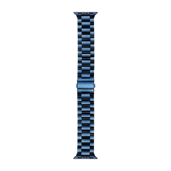 Triacle Natural stållenke Band Apple Watch 42/44/45/49 mm, blå - Power.no