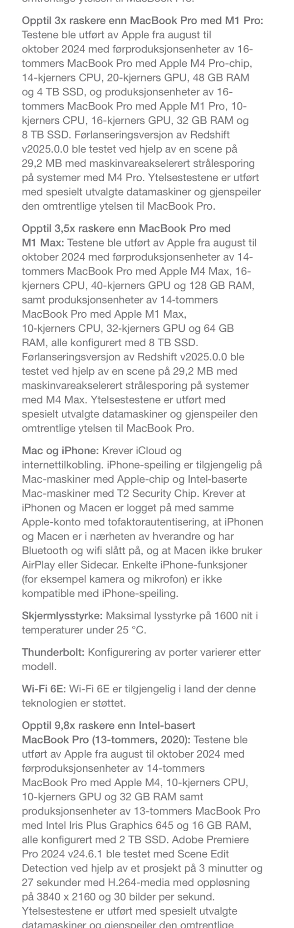 Apple MacBook Pro 14" (2024, M4) 16/512 GB, stellarsvart - Power.no