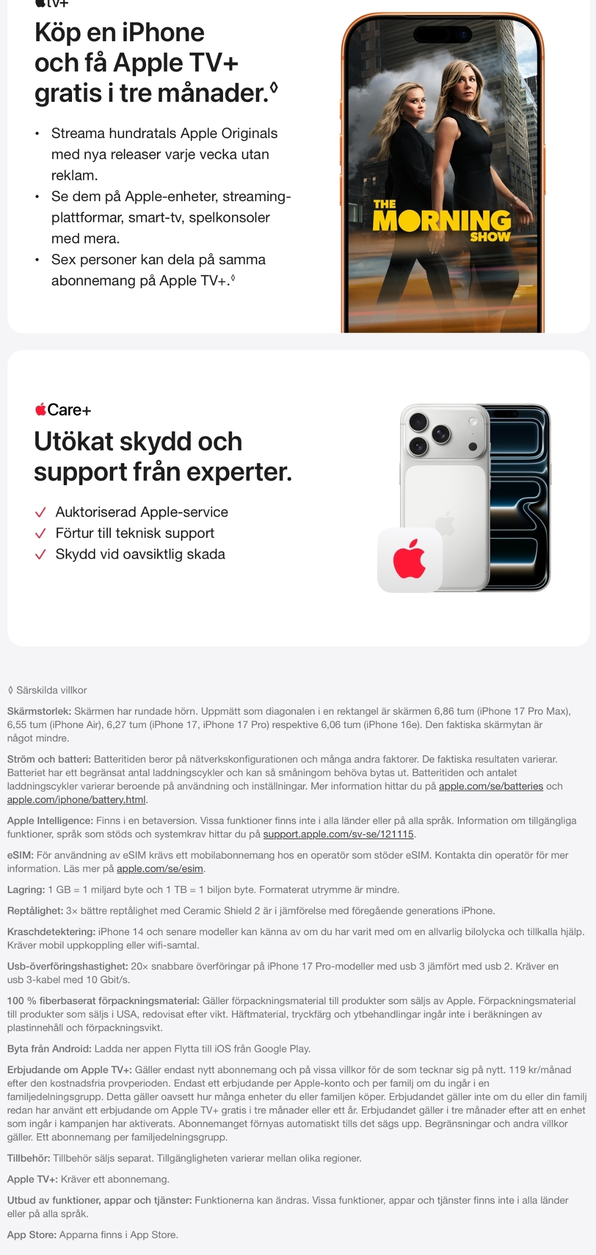 Apple iPhone 17 Pro 256 GB, silver - Power.se