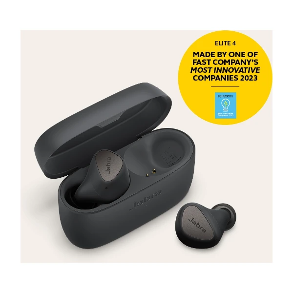 Jabra Elite 4 True Wireless ørepropper Mørk, grå - Power.no