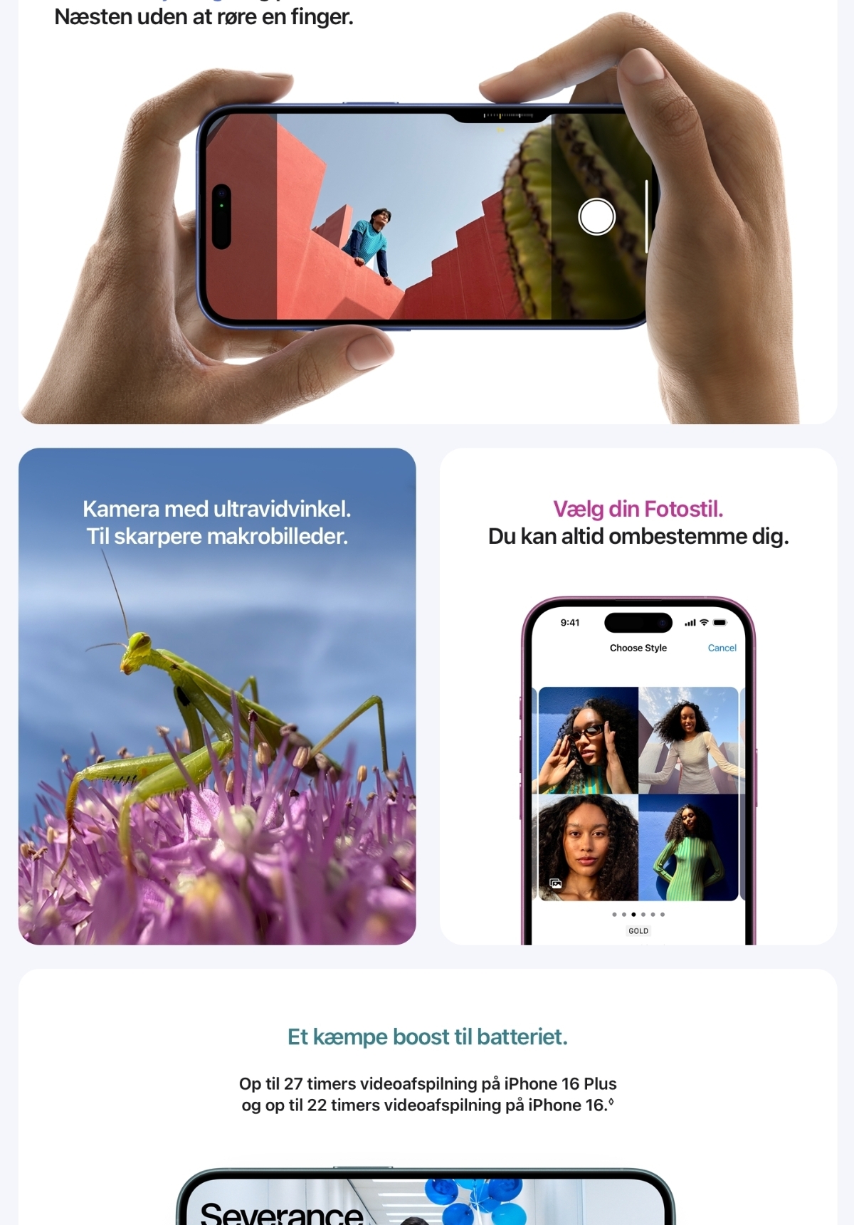 Apple iPhone 16 256 GB, sort - POWER.dk