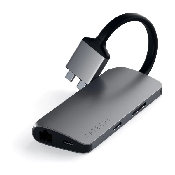 Satechi USB-C Dual multimedia adapter - POWER.dk