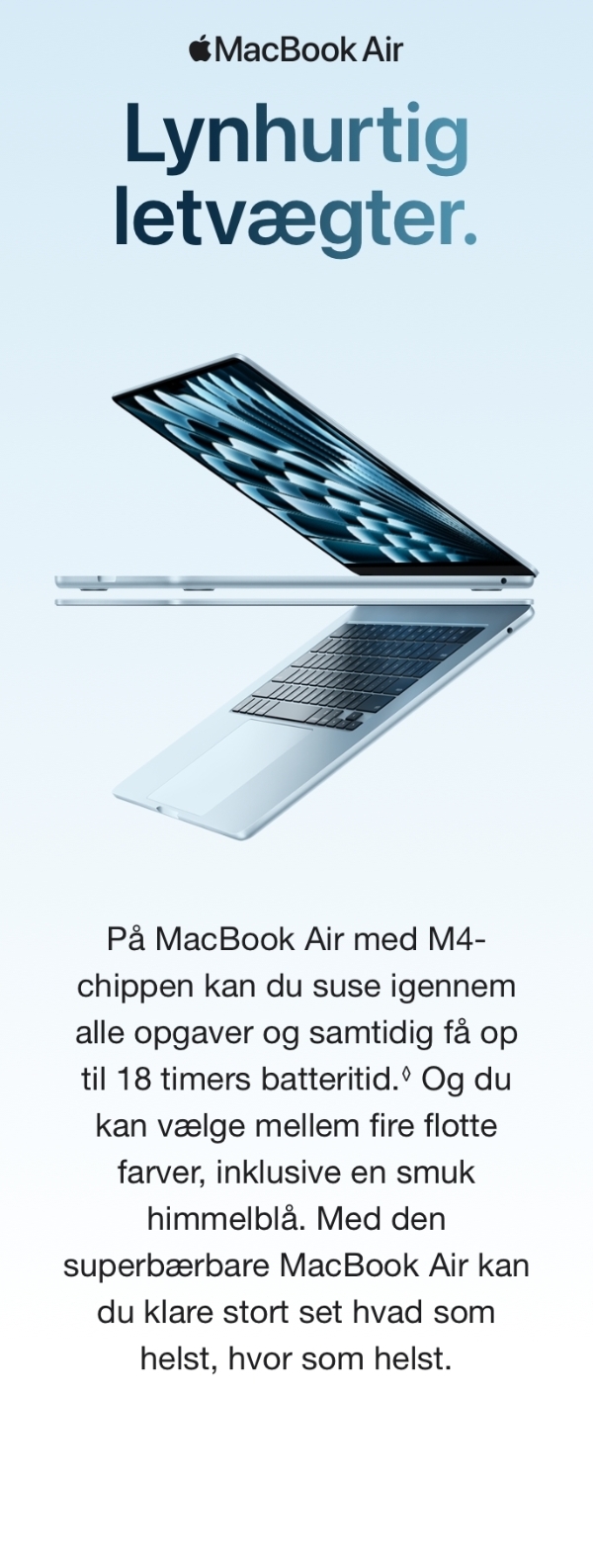 Apple MacBook Air 13" (2025, M4) 24/512 GB, midnat - POWER.dk