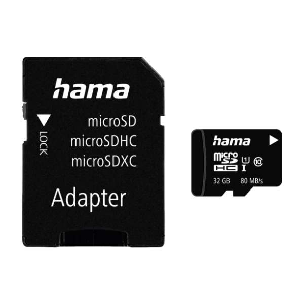 Hama MicroSDHC 32 GB C10 UHS-I 80 mb/s - Power.no