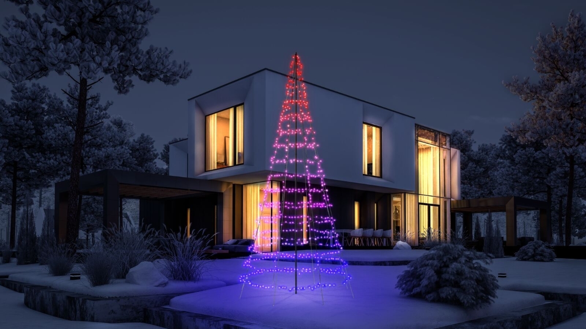 Twinkly Light Tree RGB+W julelys 8M 1200 LED - POWER.dk